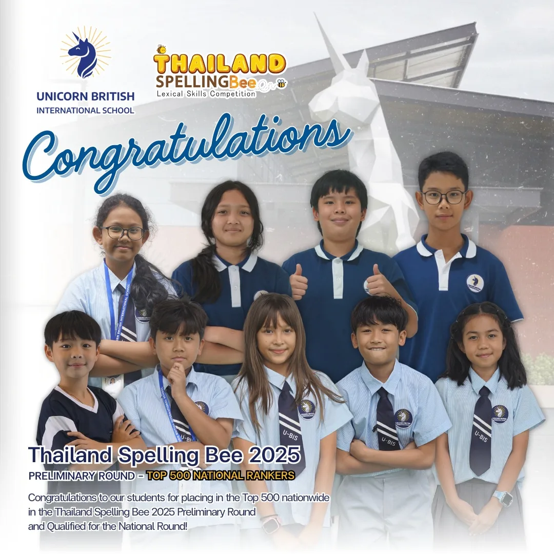 Our Thailand Spelling Bee Achievers! - Unicorn British International School
